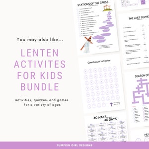 Printable Stations of the Cross Booklet for Kids to Color - Etsy