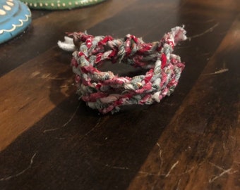 Fabric wrap bracelet | Etsy