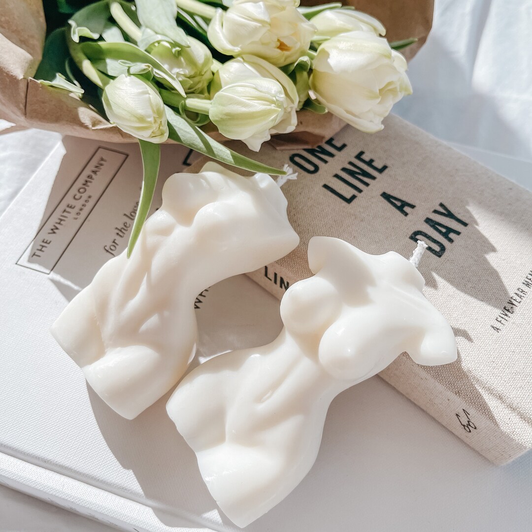 Female Torso Candle Woman Body Figure Candle, Dressing Table Accessory ...