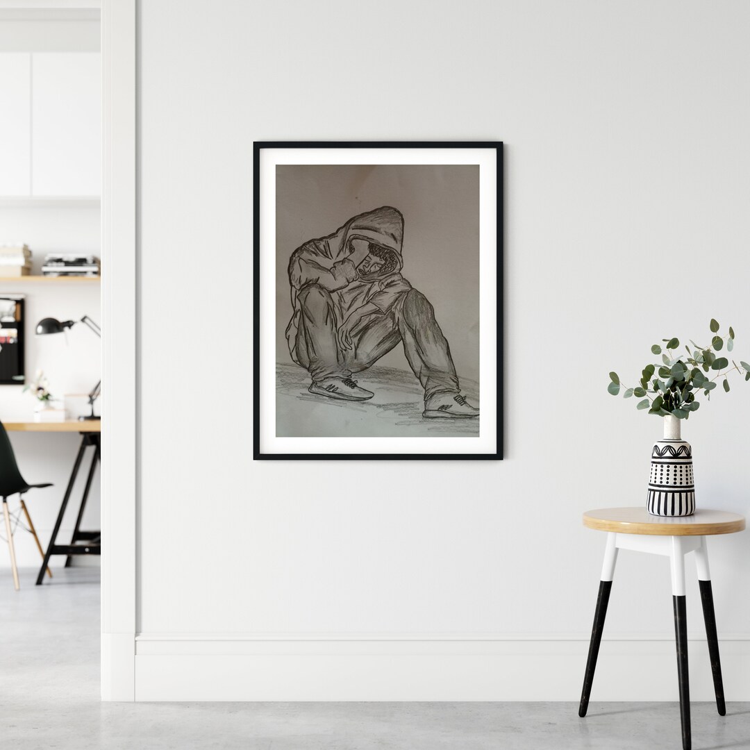 Looking Inward Poster | Painted Art Poster | Printable Home Decor ...