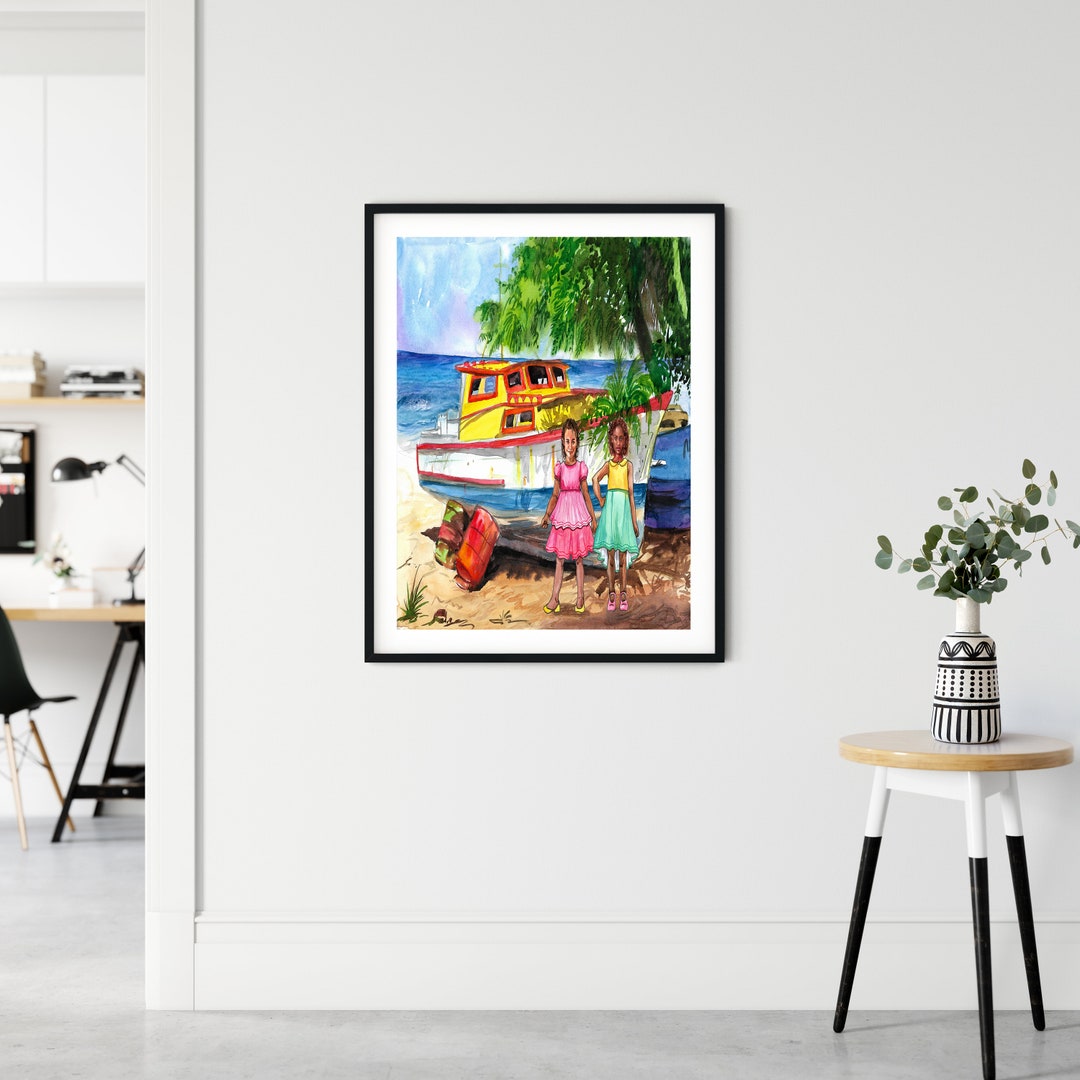 Fishing Boat Poster | Wall Accent | Mordern Wall Art | Office Wall ...