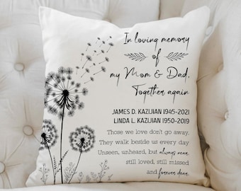 In Loving Memory Pillow - Etsy
