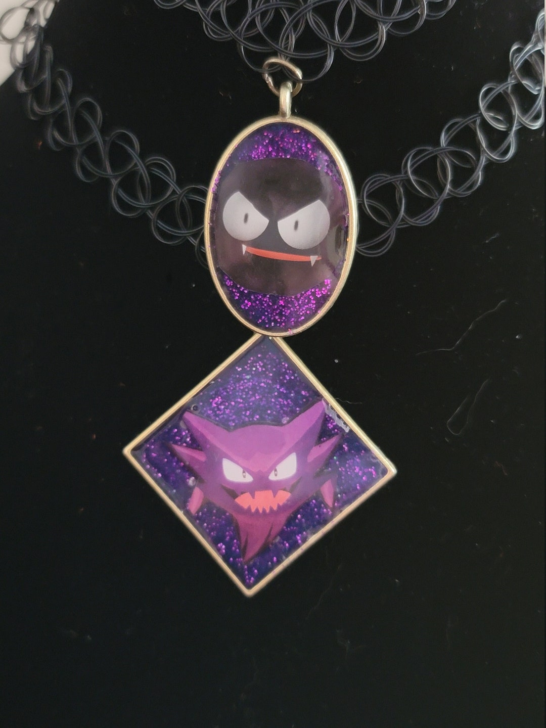 Handgemachte Pokémon Charm Stretch Choker Halskette ft. Haunter ...