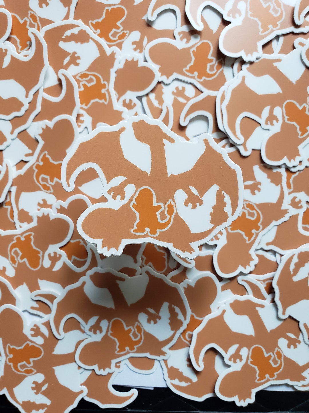 Nintendo Pokémon Charizard and Charmander Evolution Vinyl Die Cut ...