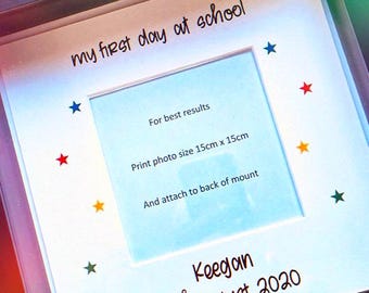 First Day at School Photo Box Frame... - Etsy