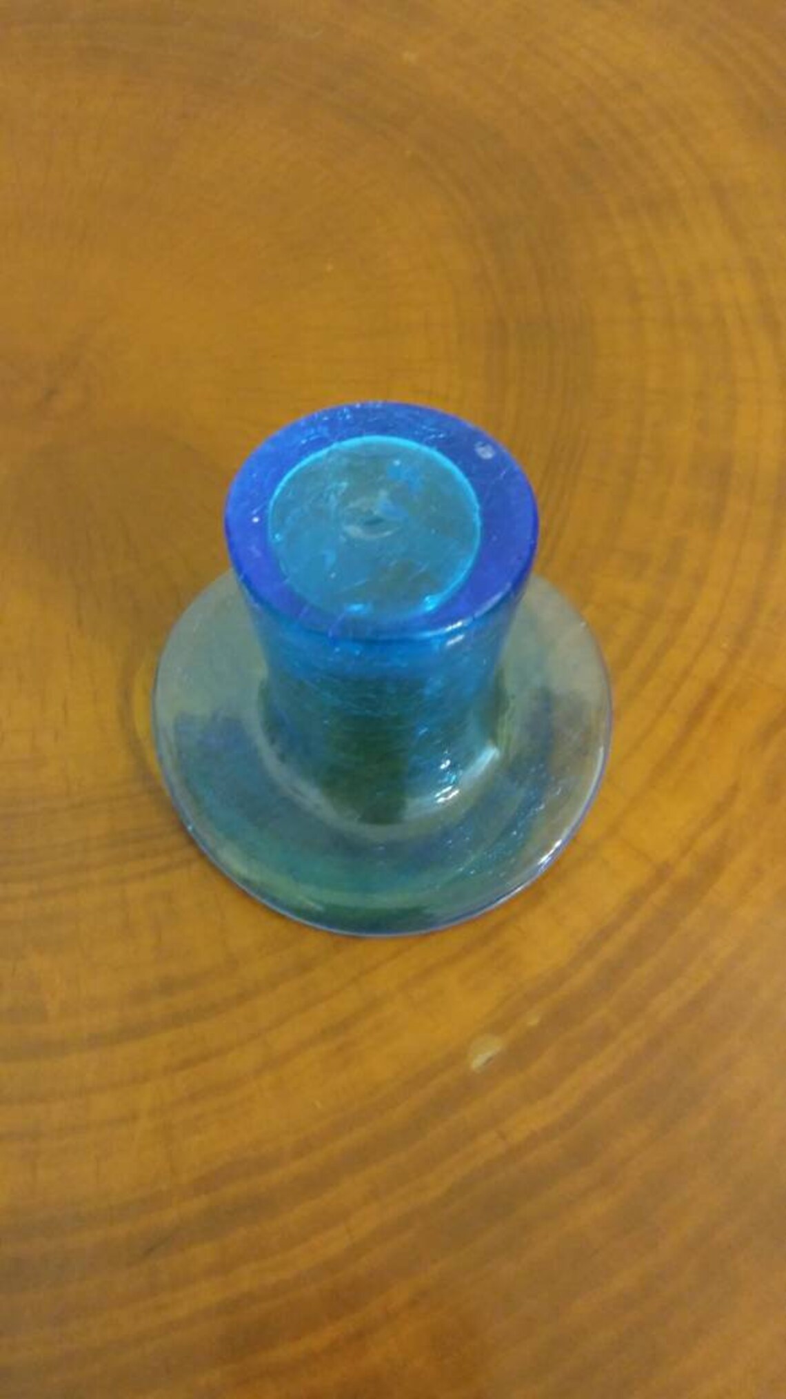 Blue Glass Hat Hand Blown by Rainbow Glass Co Top Hat | Etsy