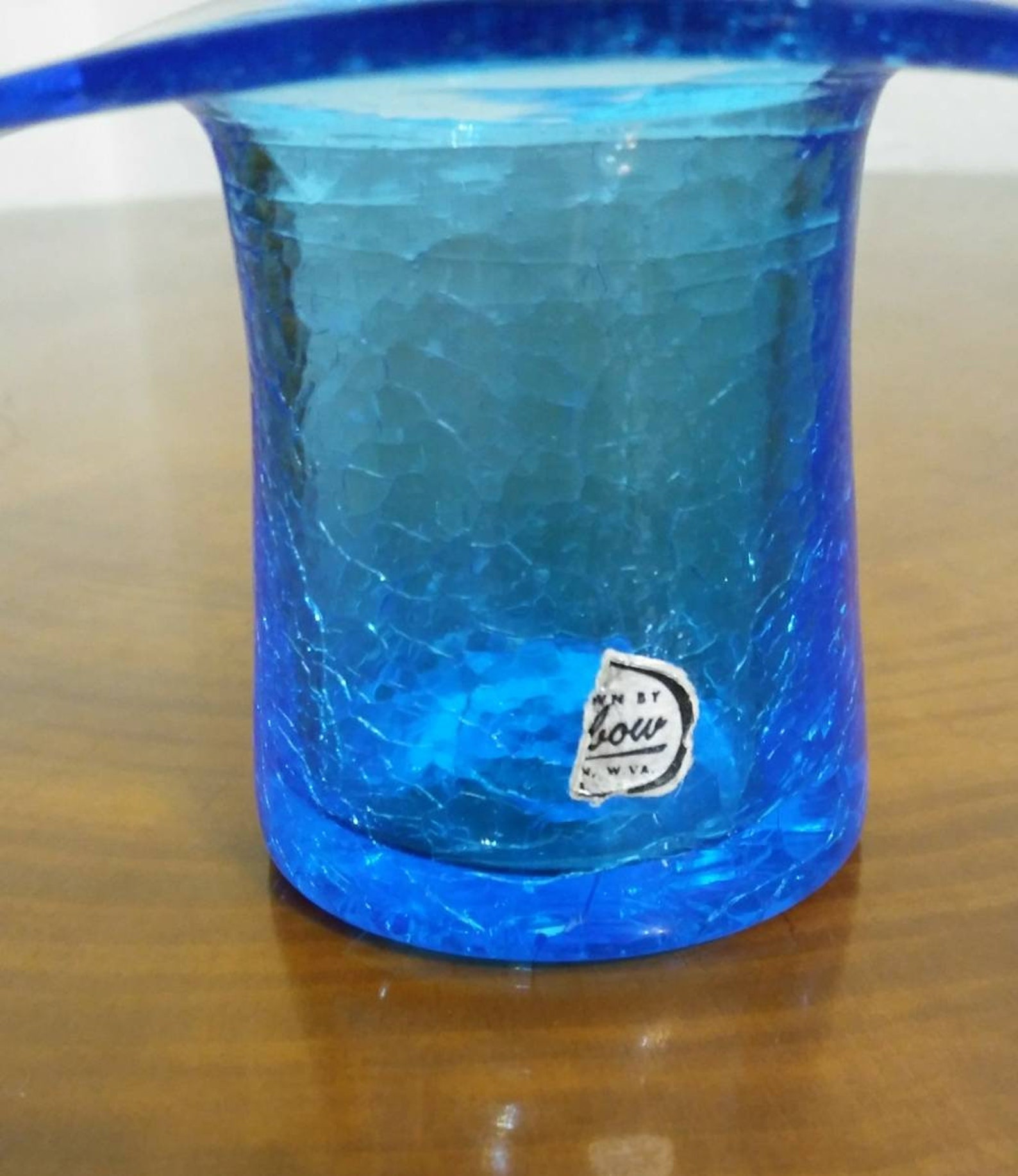 Blue Glass Hat Hand Blown by Rainbow Glass Co Top Hat | Etsy