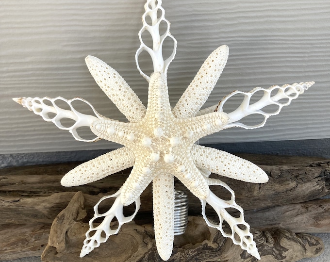 Coastal Tree Topper, Beach Tree Topper, Starfish Tree Topper, Beach ...