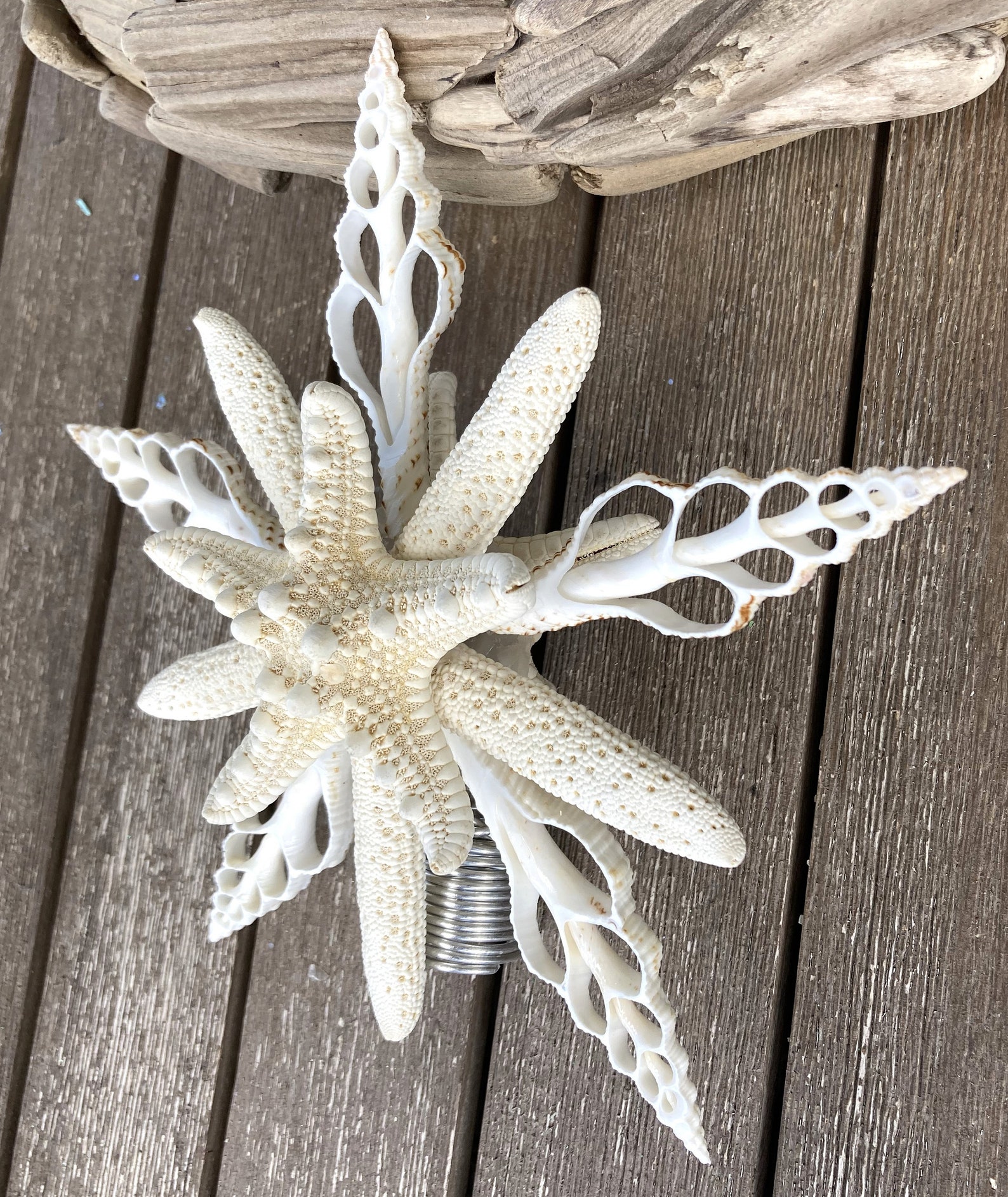 Coastal Tree Topper, Beach Tree Topper, Starfish Tree Topper, Beach ...