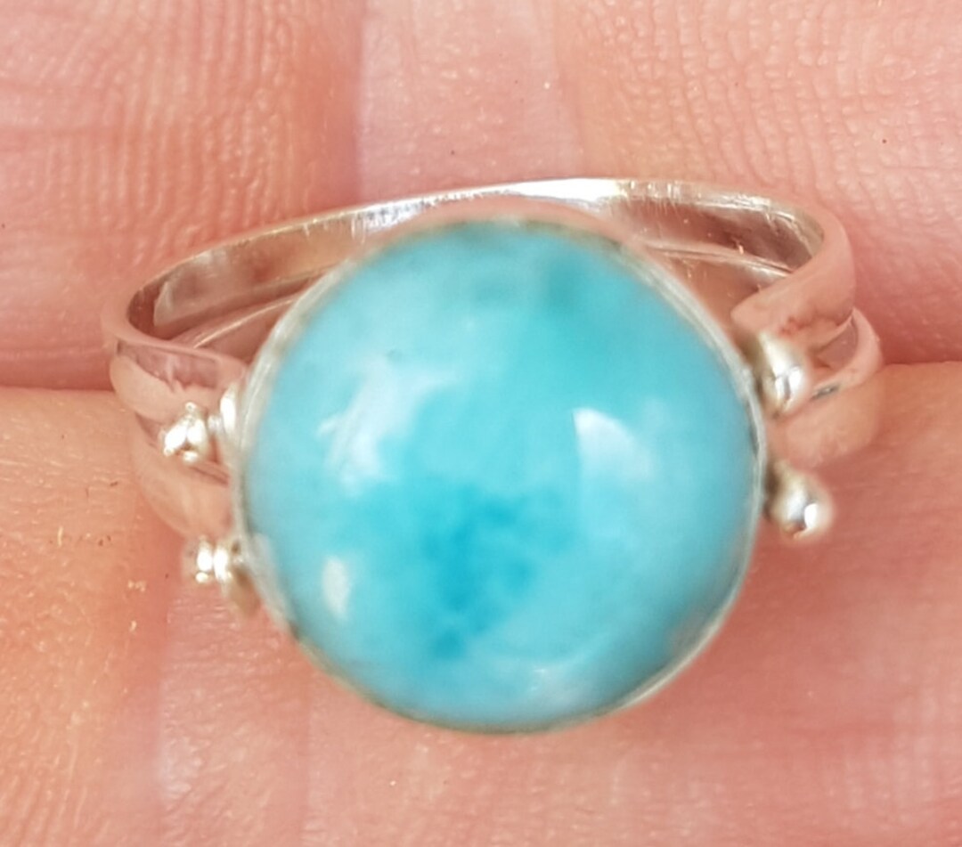 Flip 2 in 1 Blue LARIMAR-MOKAITE JASPER Gemstone 925 Sterling Silver ...