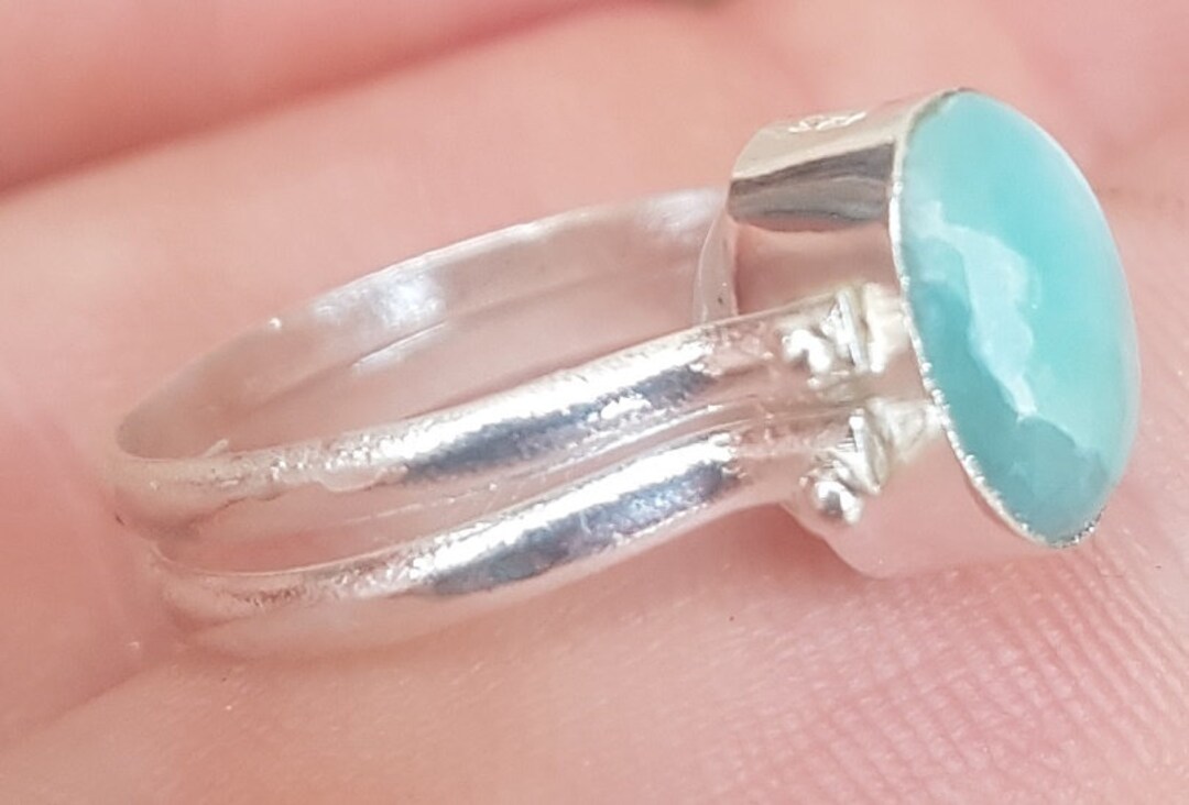 Flip 2 in 1 LARIMAR-MOONSTONE Gemstones 925 Sterling Silver Reversible ...