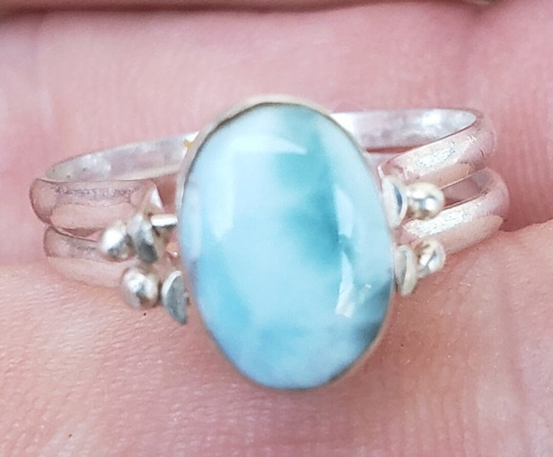 Flip 2 in 1 Larimar-stripe AGATE Gemstones 925 Sterling Silver ...