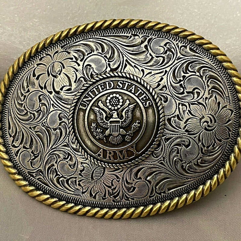Military Cowboy Buckle - Etsy