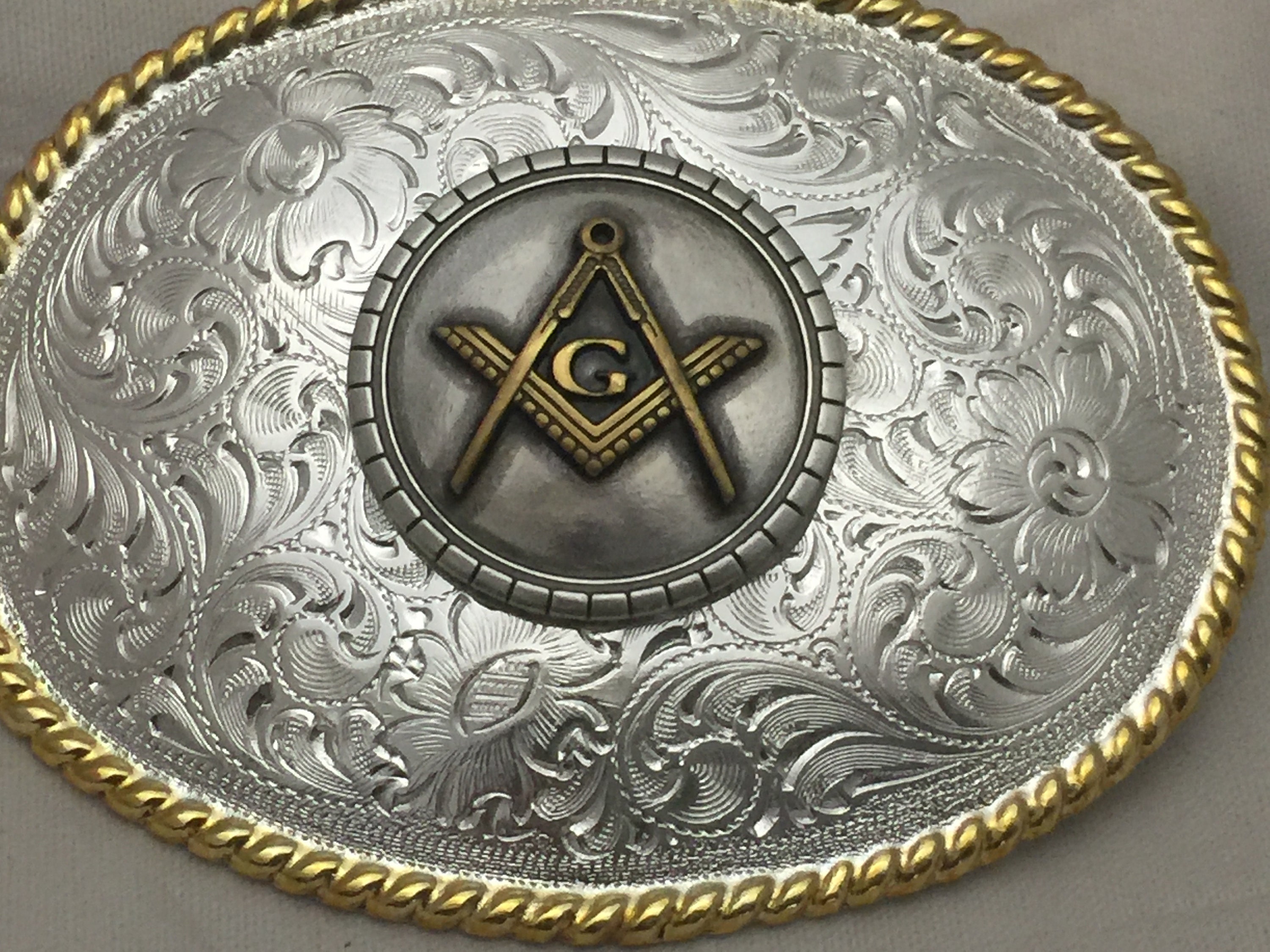 Masonic Symbol High Polish Western Style Belt Buckle - Etsy