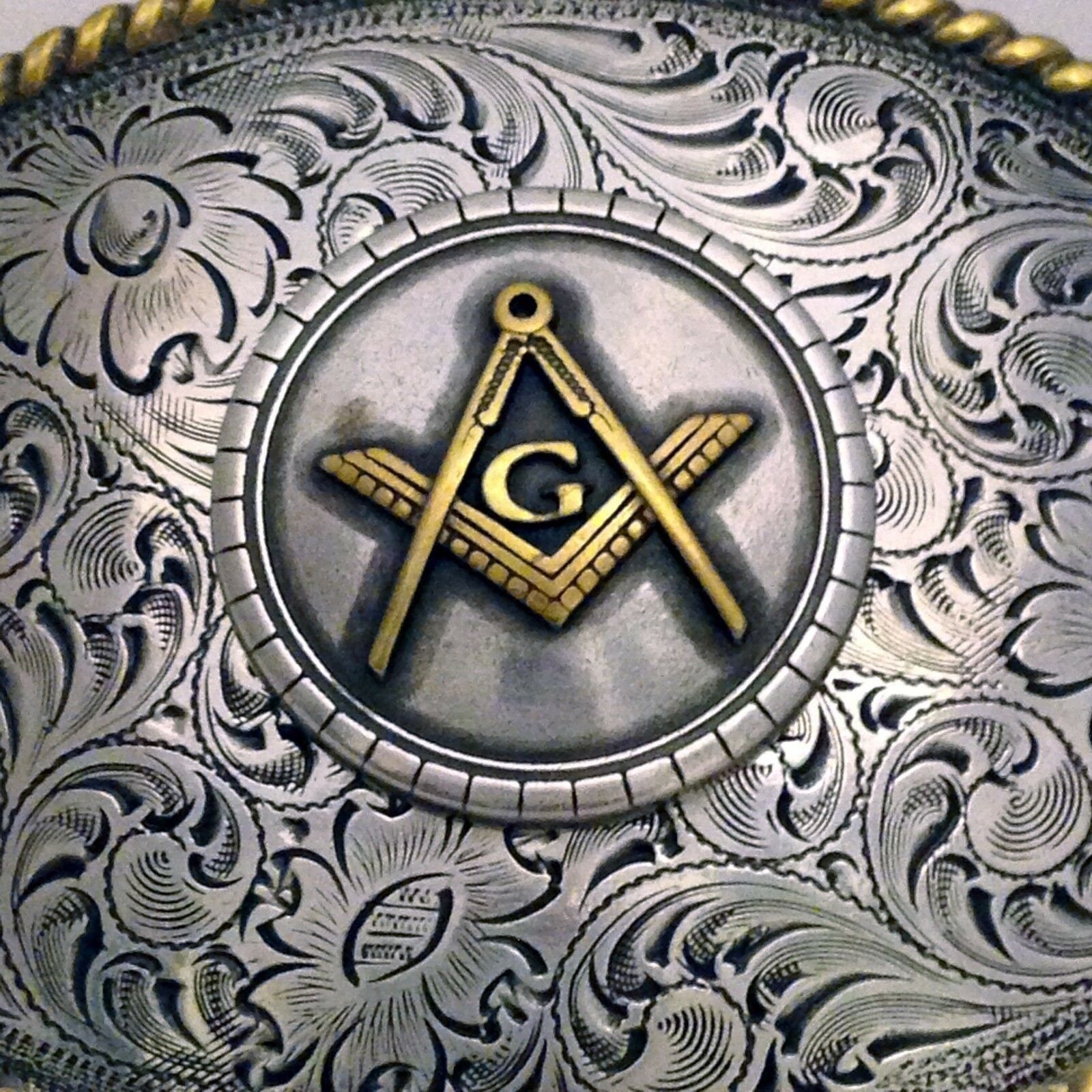 Masonic Symbol Western Style Belt Buckle - Etsy