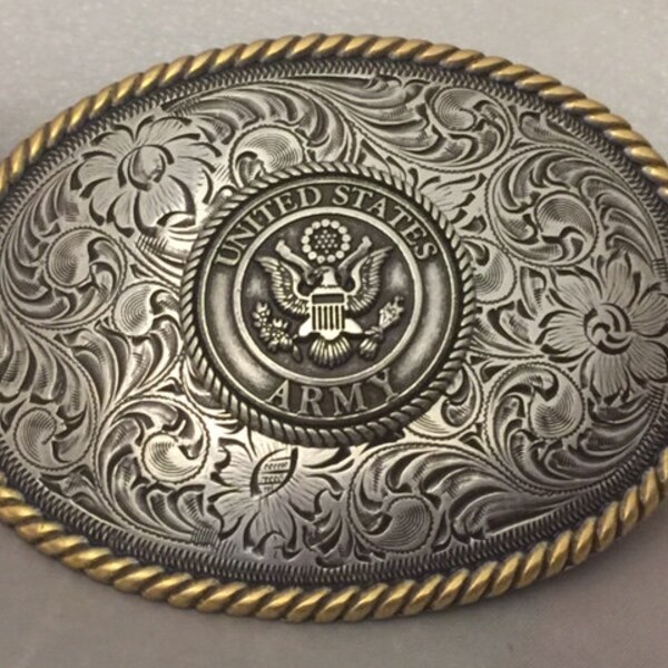 Military Belt Buckle - Etsy