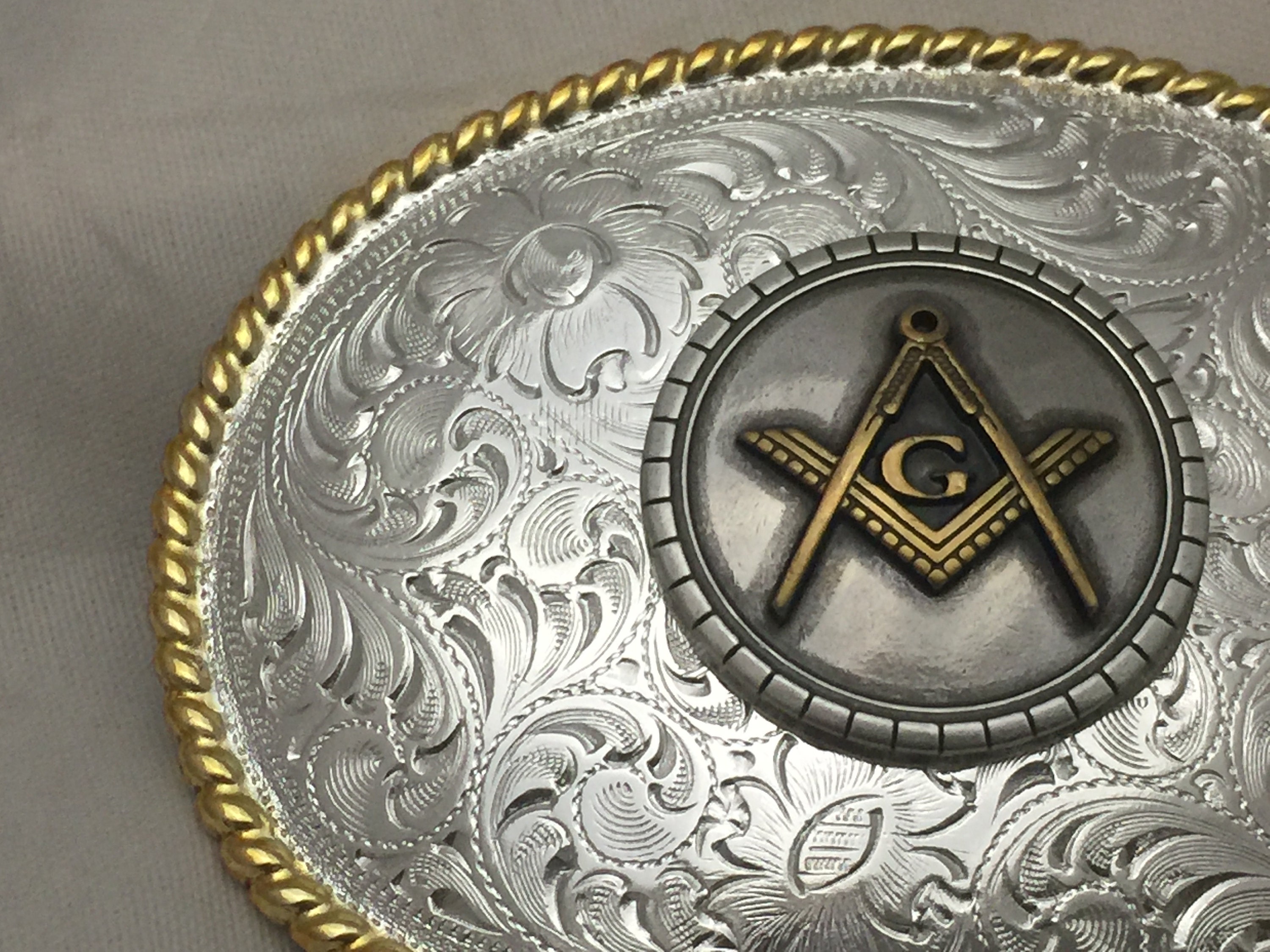 Masonic Symbol High Polish Western Style Belt Buckle - Etsy