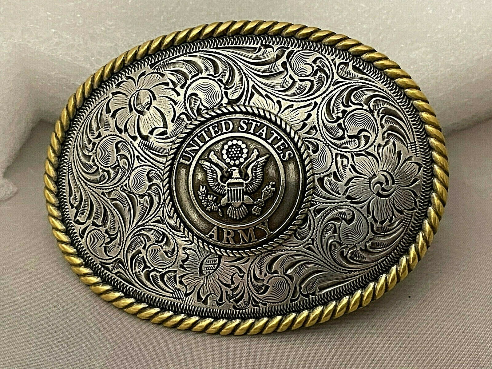 U.S. Army Tribute Belt Buckle Western Style - Etsy