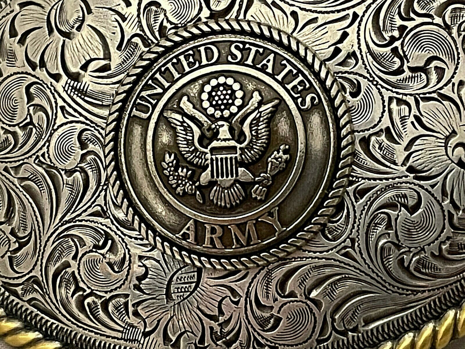 U.S. Army Tribute Belt Buckle Western Style - Etsy