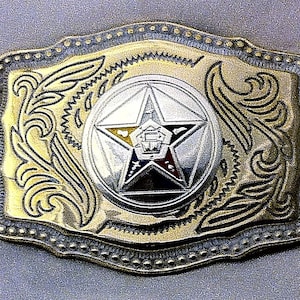Order of the Eastern Star Belt Buckle Western Style New Design!! - Etsy