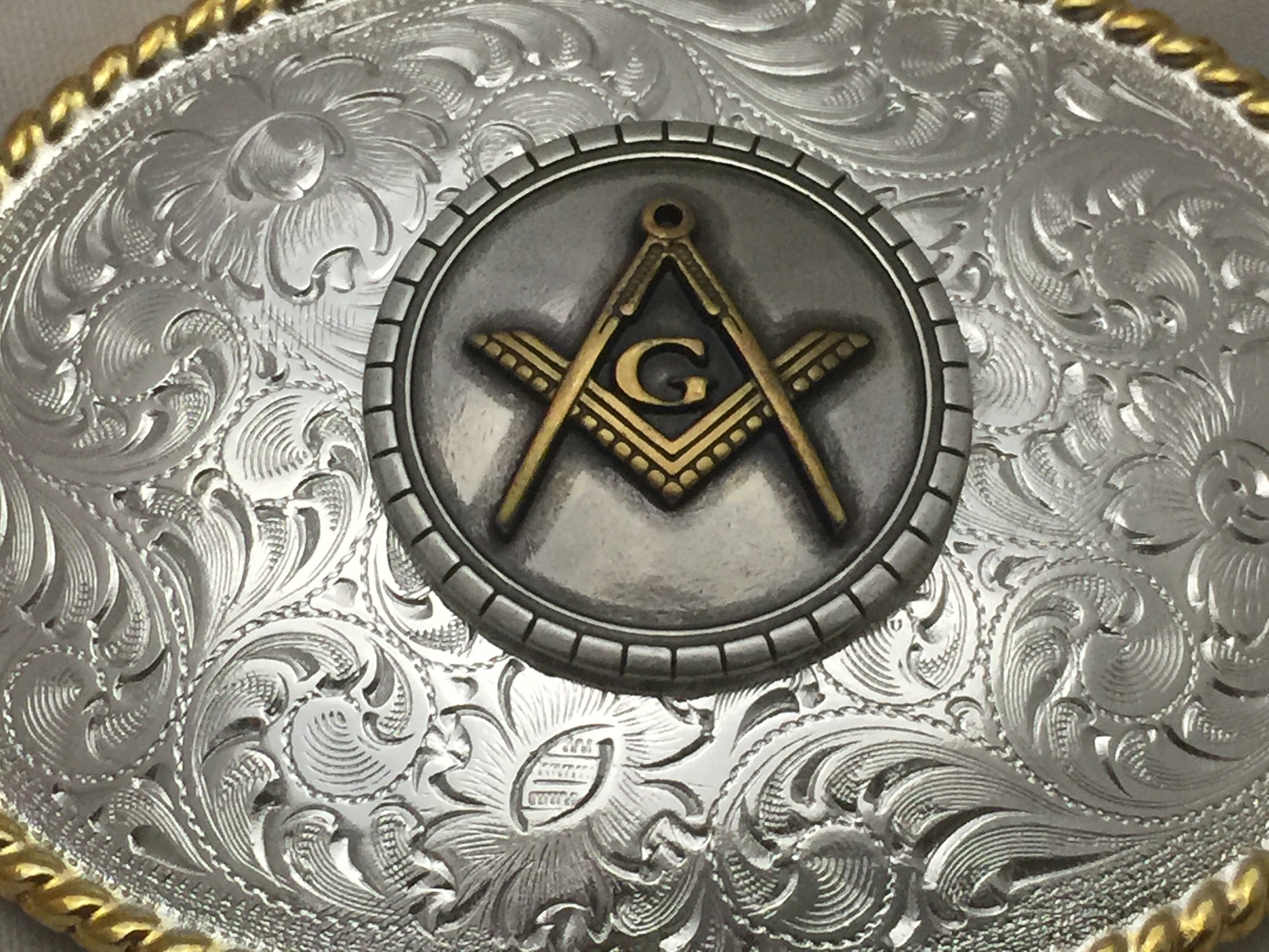 Masonic Symbol High Polish Western Style Belt Buckle - Etsy