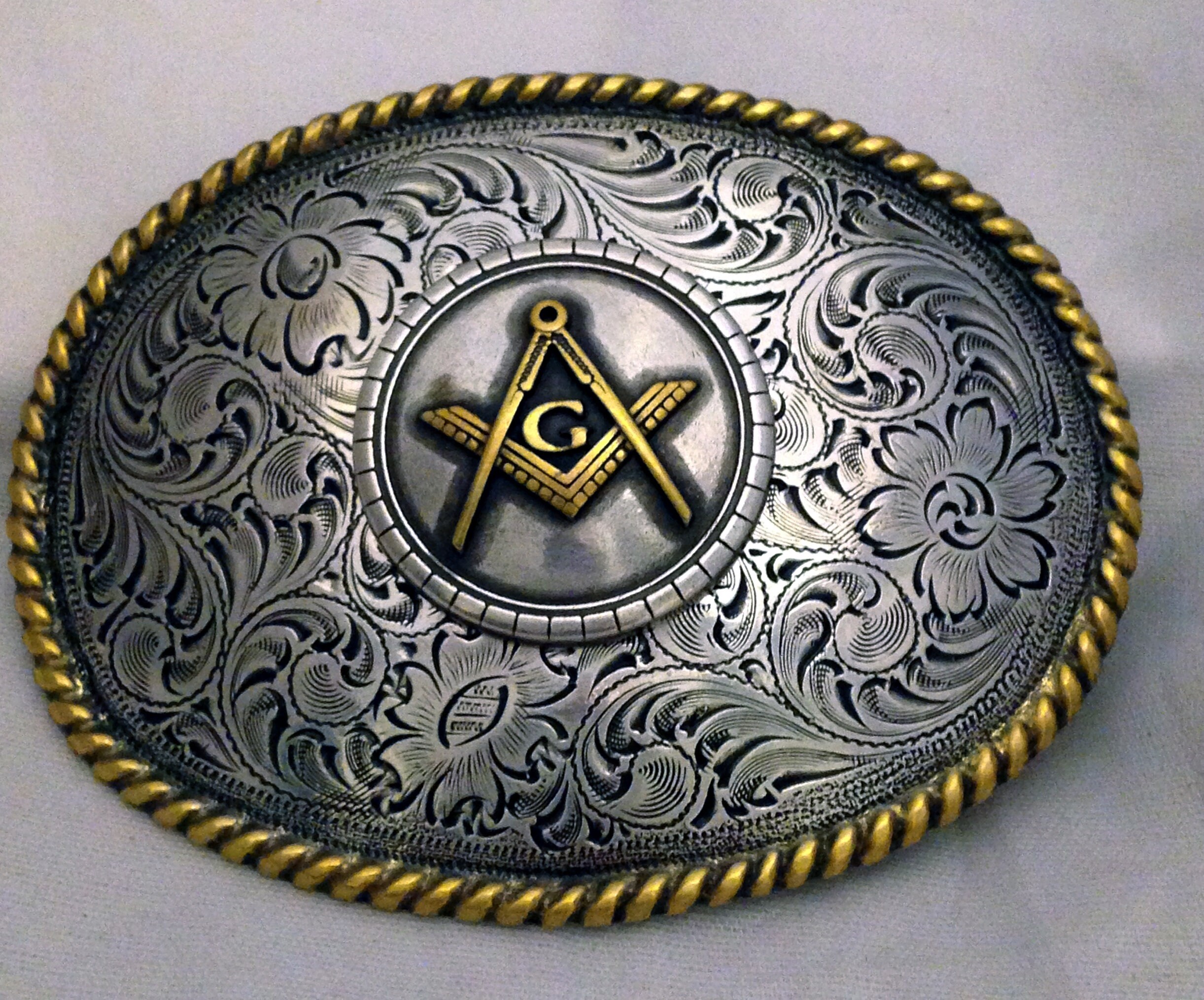 Texas Masonic Symbol Western Style Belt Buckle - Etsy