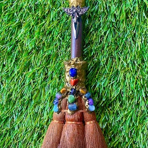 Besom Altar Magic Witch Broom. Beautifully Adorned With Crystals ...