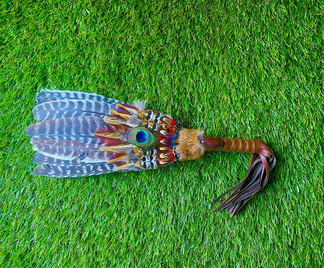 Beautiful Large Smudge Feather Fan. Shamanic Feather Fan for Smudging ...