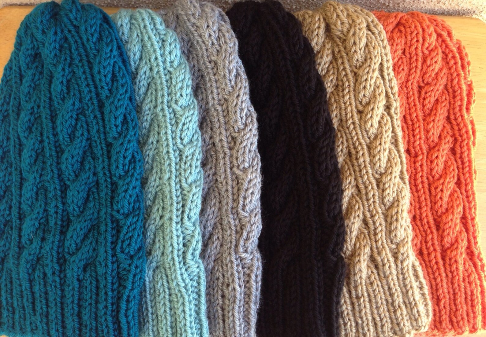 Cable Knit Hat, Gray Knit Hat, Slouchy Beanie, Cable Knit Beanie, Grey ...