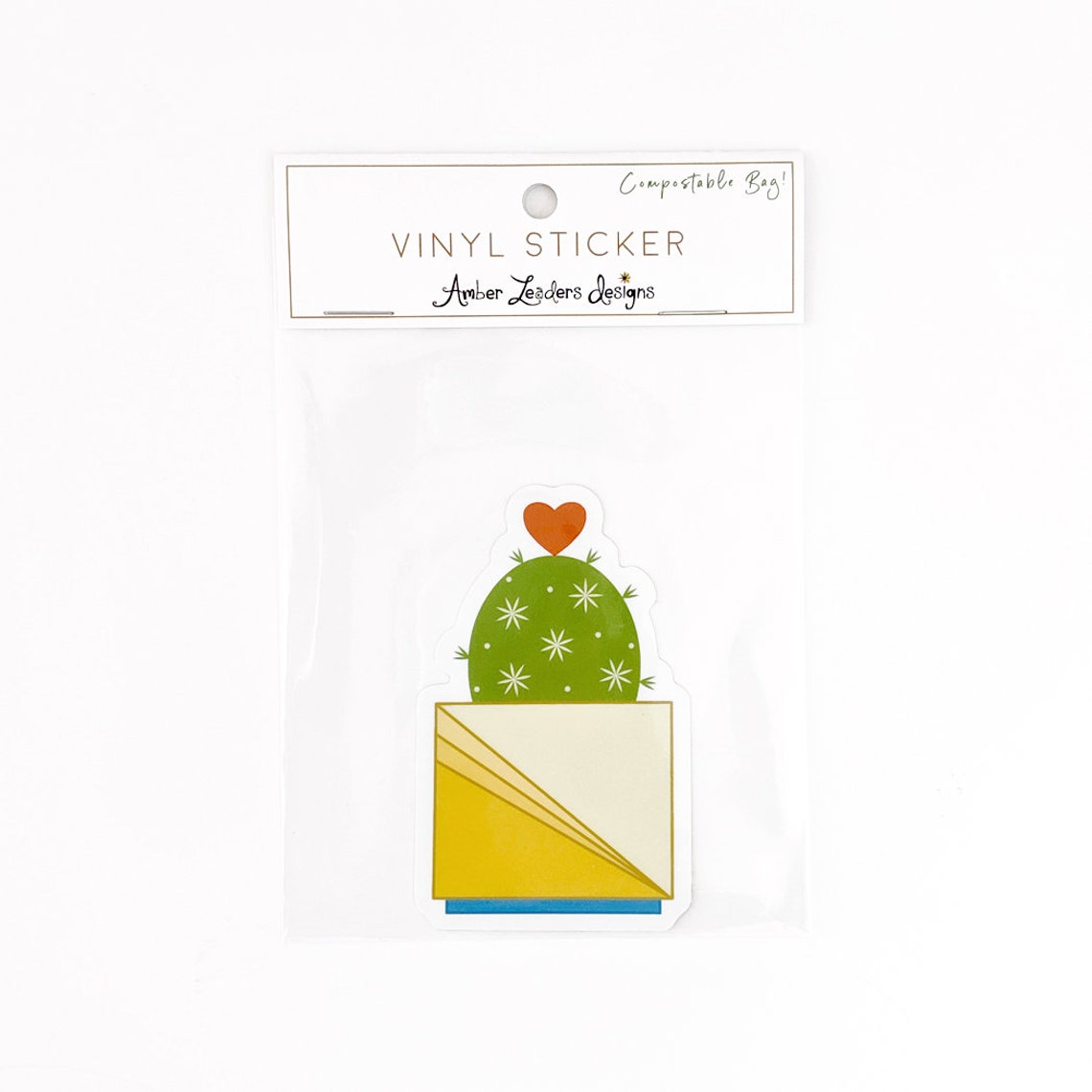Hearty Cactus Vinyl Sticker 3.25 Inches - Etsy