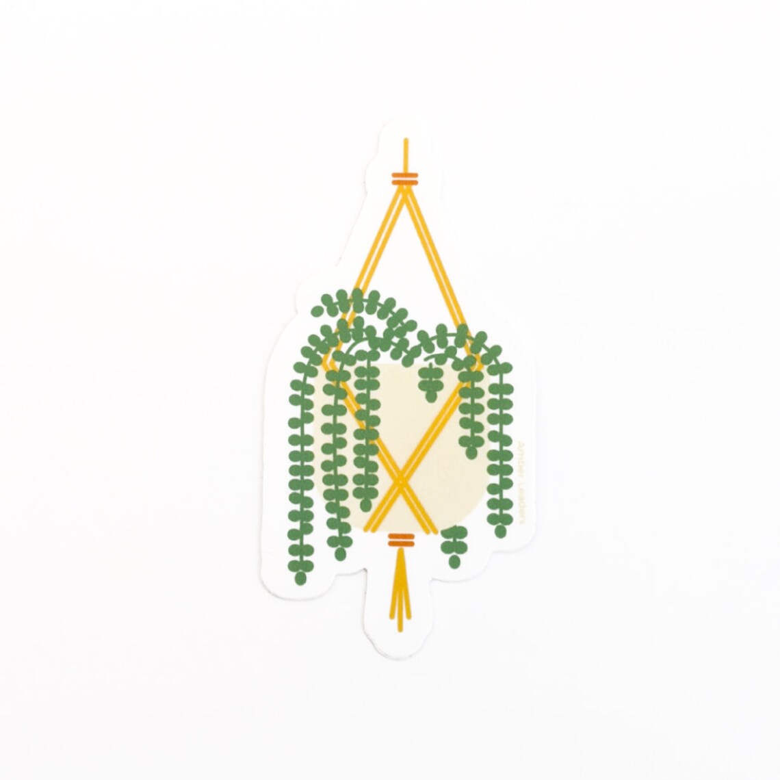 Hanging Plant Vinyl Sticker 3.25 Inches Tall, 1.5 Inches Wide - Etsy