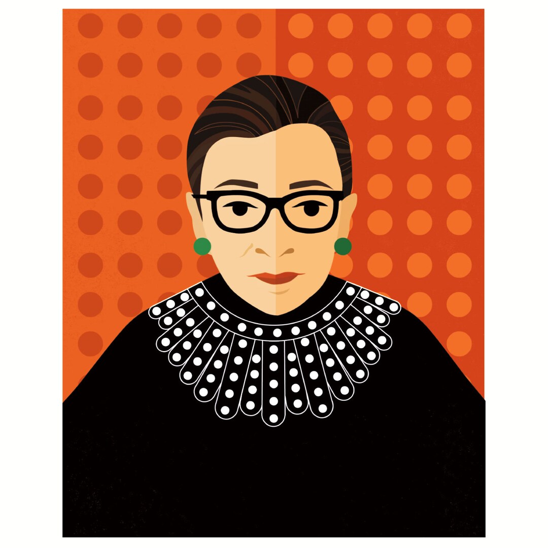 Notorious RBG by Amber Leaders 5x7, 8x10, 11x14, 16x20 Art Print - Etsy