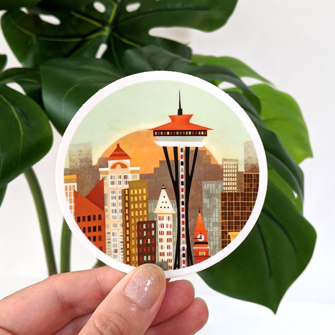 Seattle Vinyl Sticker 3 Inches - Etsy