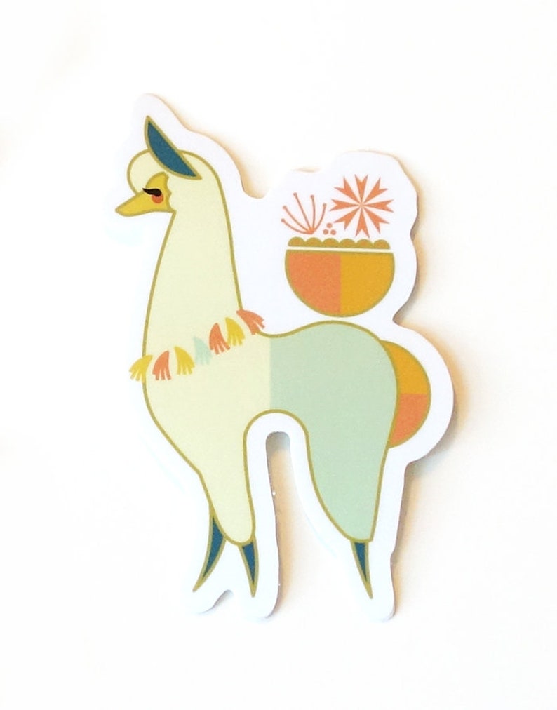 Llama Vinyl Sticker 3.25 Inches - Etsy