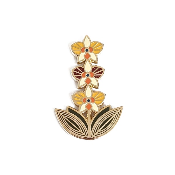 Orchid Pin - Etsy