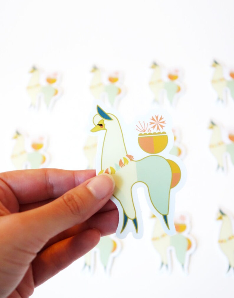 Llama Vinyl Sticker 3.25 Inches - Etsy