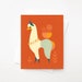 Llama Card, A2 Greeting Card With Envelope by Amber Leaders - Etsy