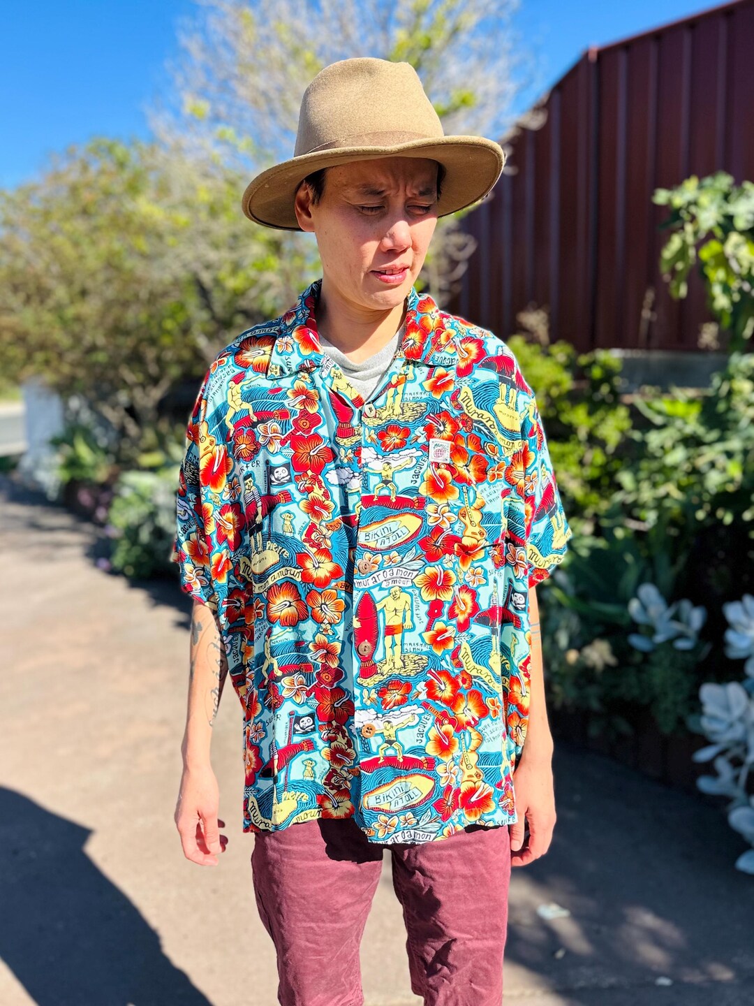 90s Mambo Loud Rayon Shirt: Gerry Wedd Artwork, Hawaiian Style (M) - Etsy