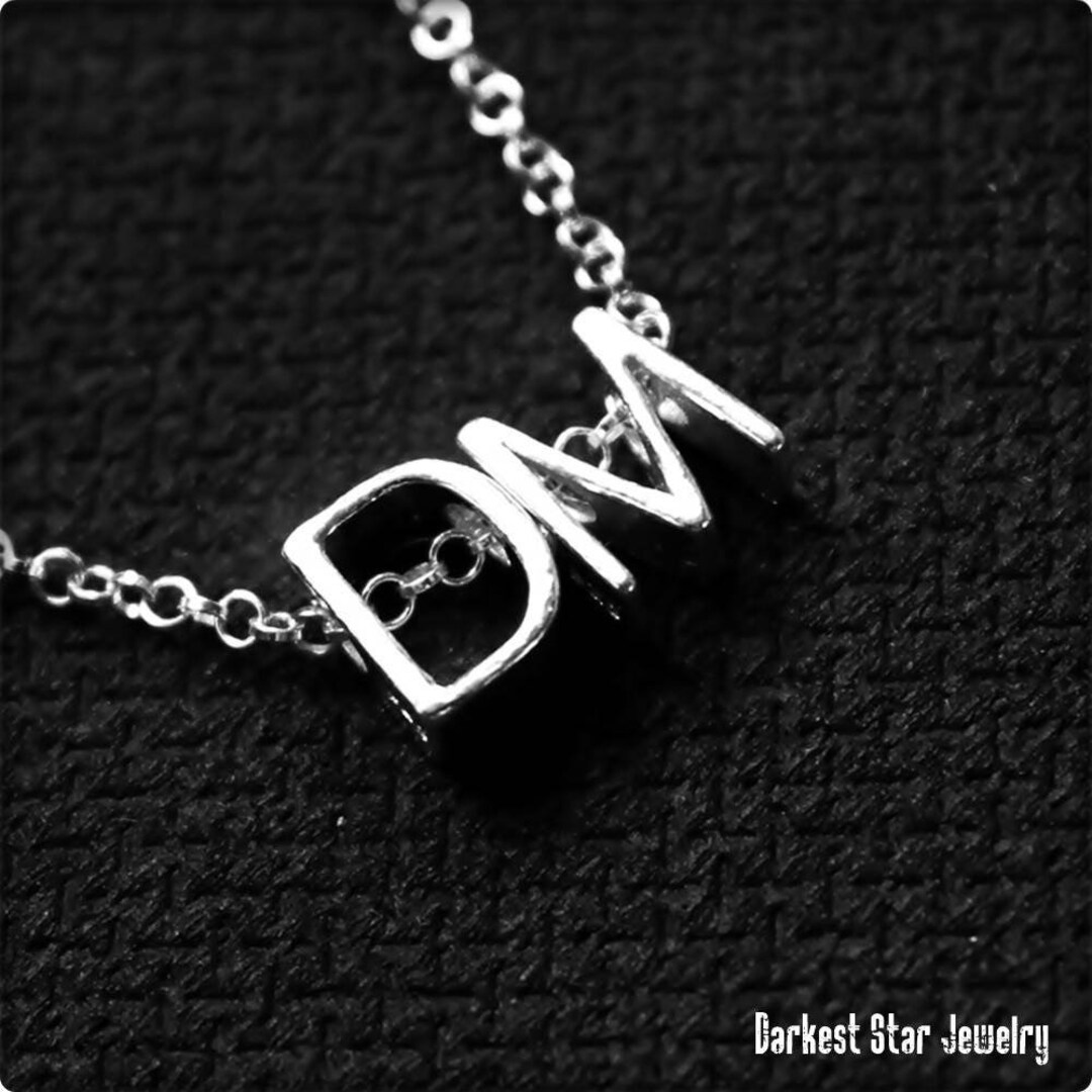 Depeche Mode Jewelry, DM Letters, Silver Necklace, Fan Pendant - Etsy