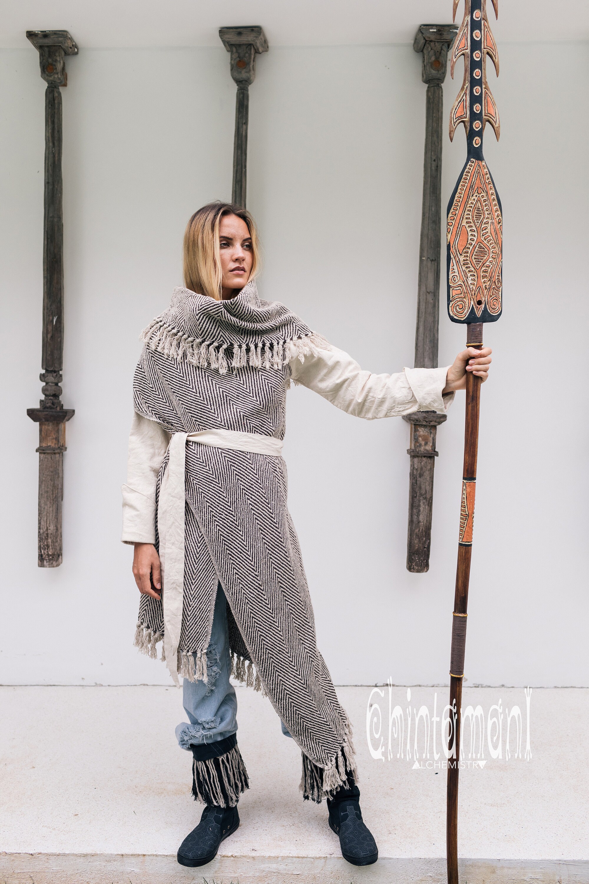 Blanket Boho Coat Women Clothes Bohemian Poncho Tribal | Etsy