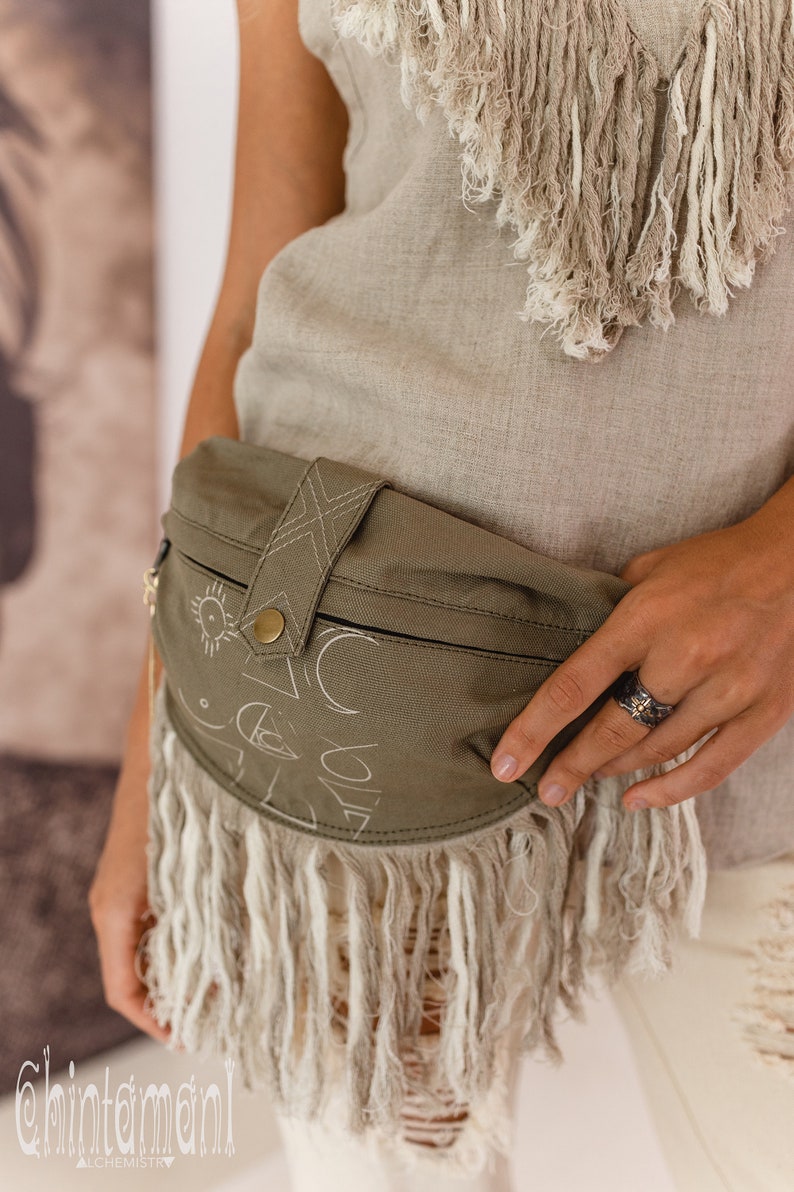 Boho Fanny Pack for Women Banana Hip Bag Festival Canvas - Etsy