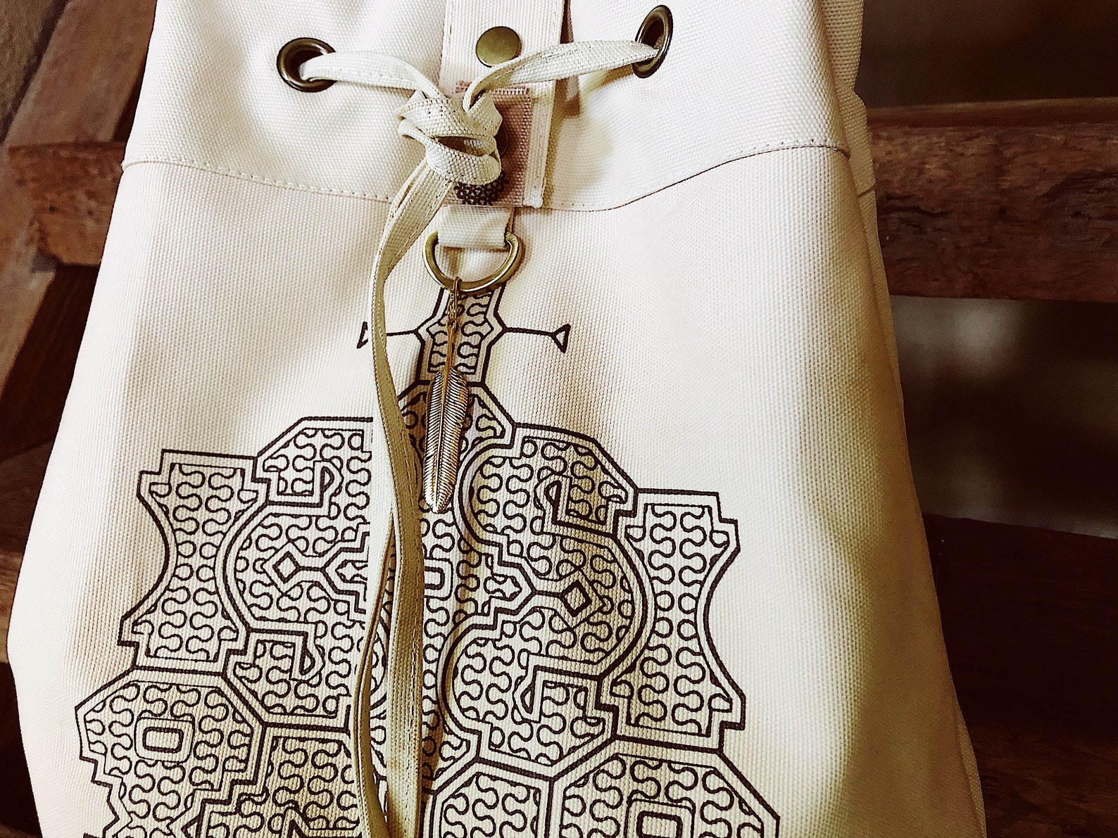 Giant Canvas Backpack Torba Large Boho Backpack Peru | Etsy