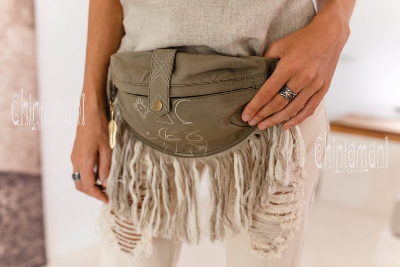 Boho Fanny Pack for Women Banana Hip Bag Festival Canvas - Etsy