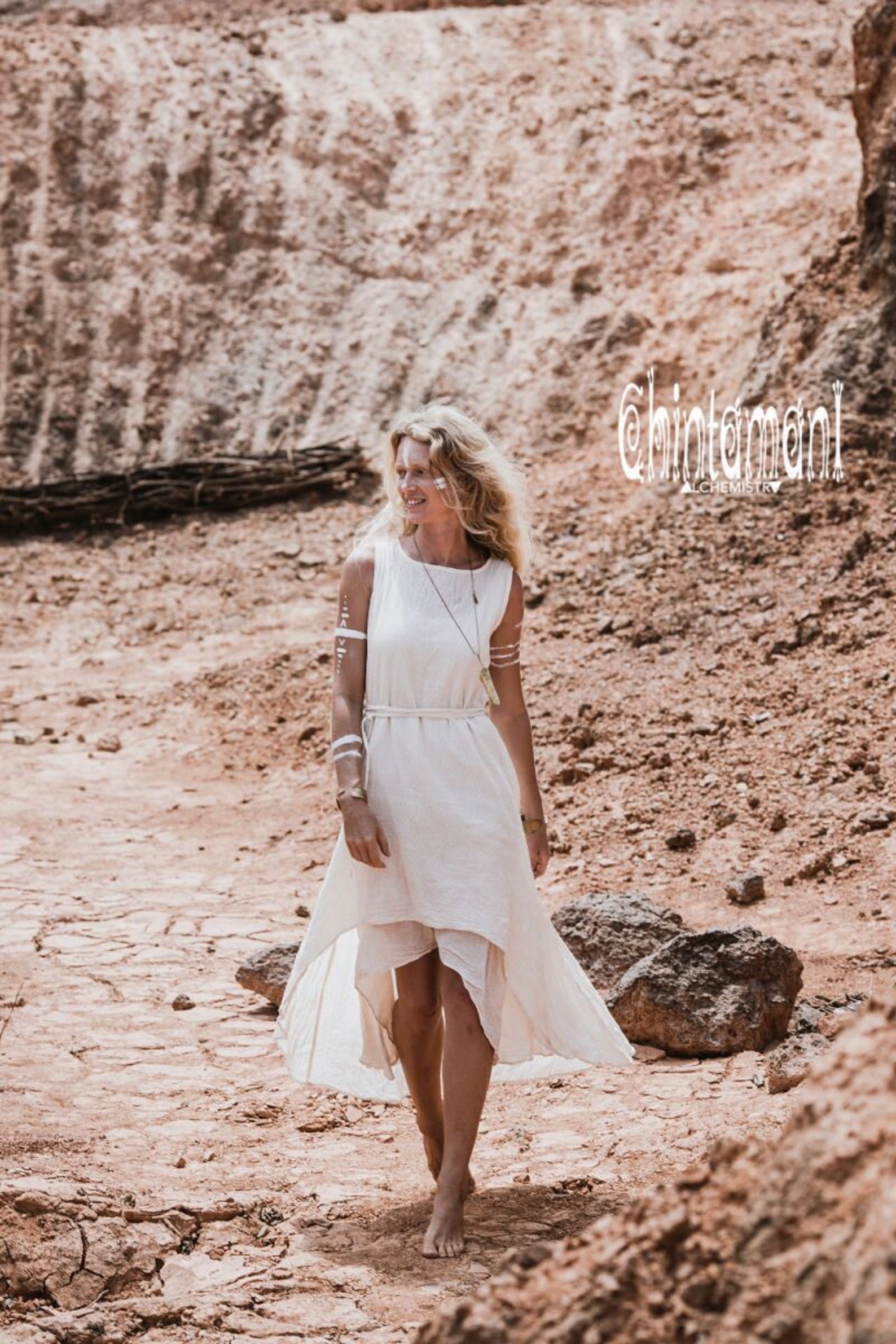 Soft Cotton Boho Dress Natural Organic Dress White - Etsy Australia