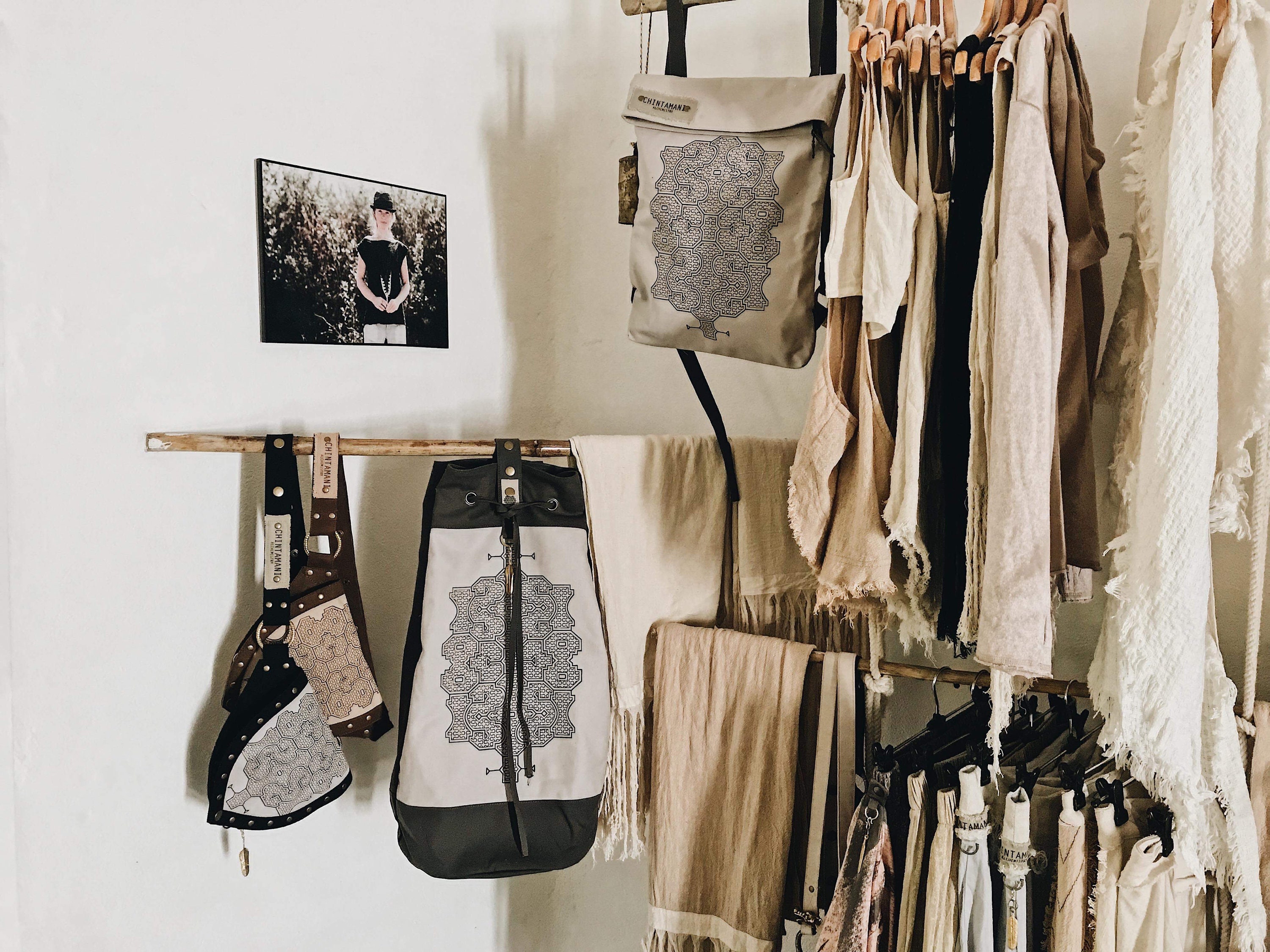 Small Laptop Backpack Women Flat Boho Backpack Shipibo | Etsy