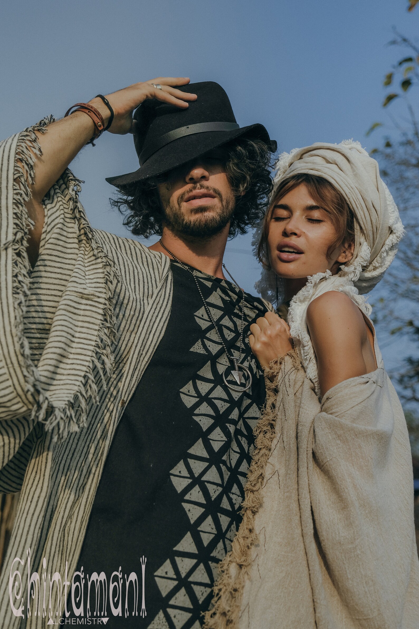 Men Kimono Robe Boho Clothing Wide Sleeve Bohemian Kimono - Etsy