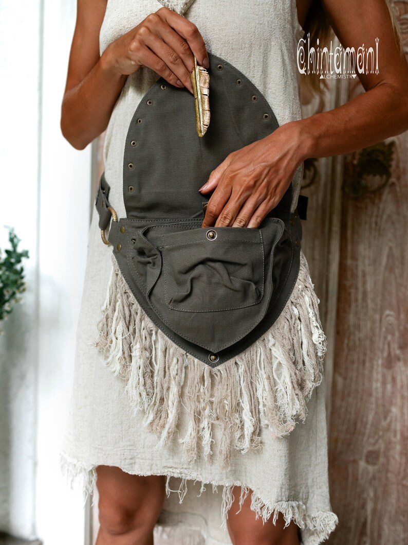 Crossbody Thigh Hip Bag Women Hippie Fringe Fanny Pack - Etsy
