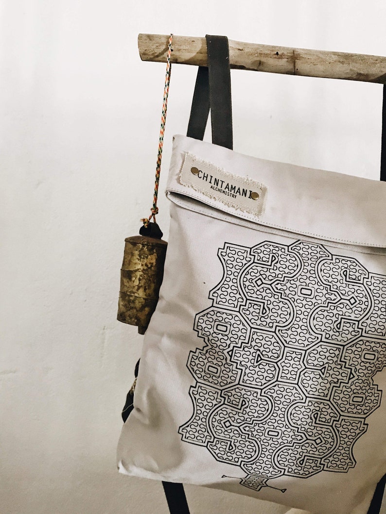 Small Laptop Backpack Women Flat Boho Backpack Shipibo | Etsy