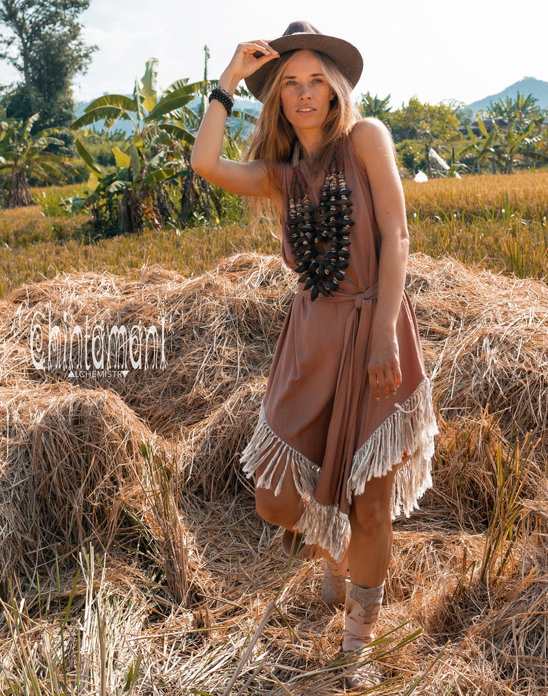 Fringe Boho Dress Festival Boho Clothing Women Bohemian - Etsy