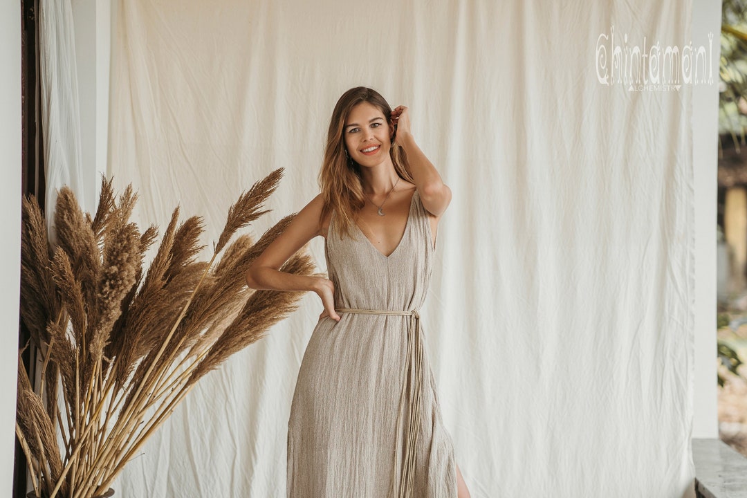 Long Boho Maxi Dress ∆ Women Modest Ceremony Goddess Dress ∆ Summer ...